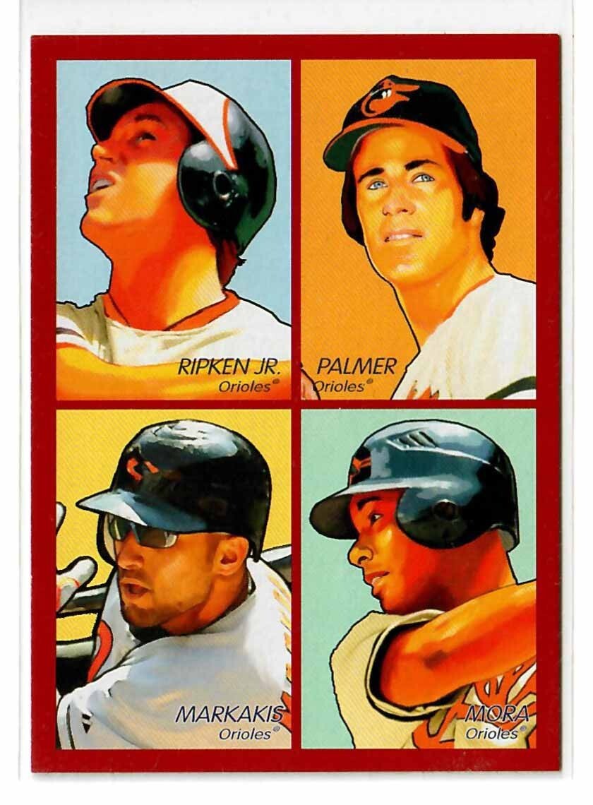2009 Upper Deck Goudey 4-In-1 #19 Cal Ripken Jr./Jim Palmer/Mora ...