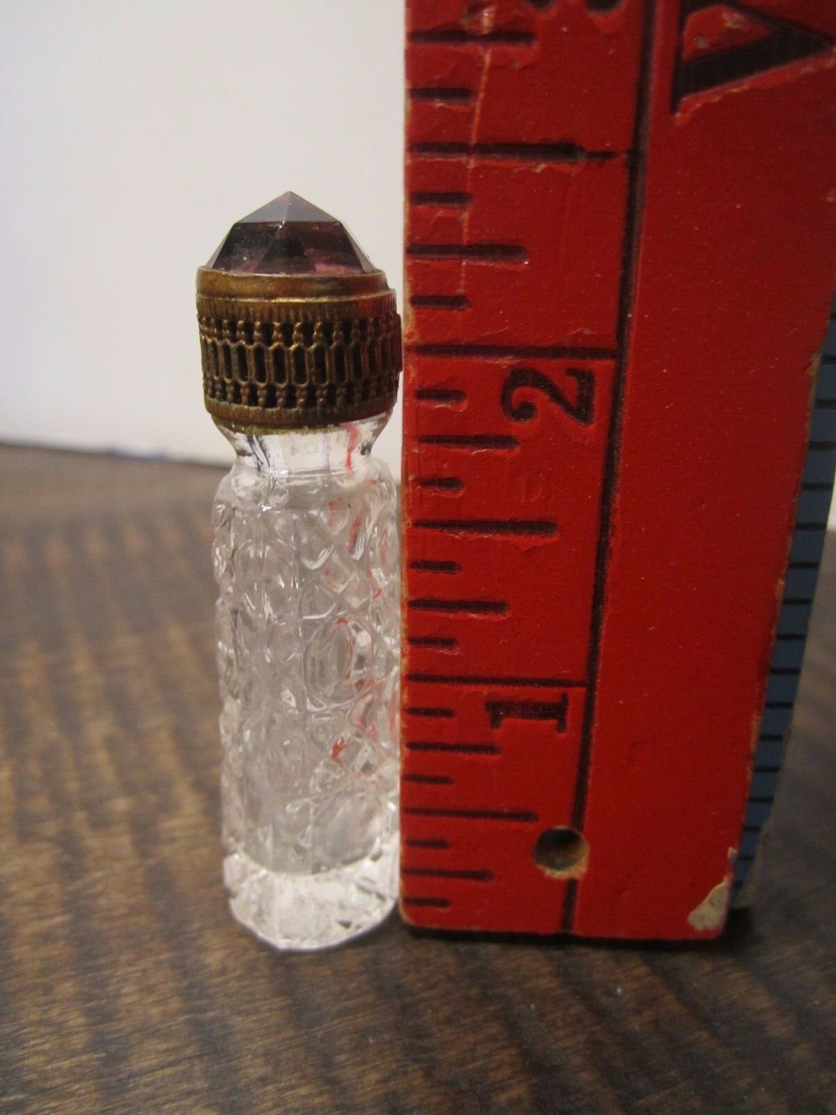 Czech Filigree Pink Jeweled IRICE/STUBBY Signed Mini Crystal Perfume ...