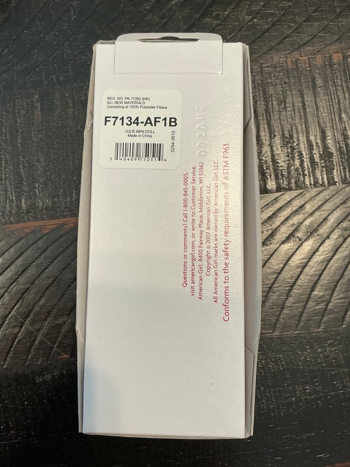 AMERICAN GIRL Julie Mini Doll w/Mini Book | eBay