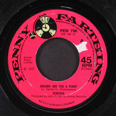 KINCADE: dreams are ten a penny PENNY FARTHING 7" Single 45 RPM UK | eBay