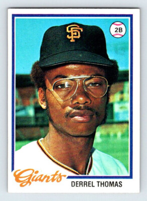 DERREL THOMAS San Francisco Giants 1978 Topps Baseball Card B204 | eBay