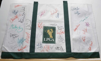 LPGA Bag SIGNED by 39 Pro Women's Golfers Signatures Autographs Golf | eBay