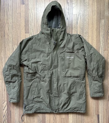 SPRAYWAY Jacket Men’s SZ L Green Waterproof Rain Coat Hydrodry Parka ...