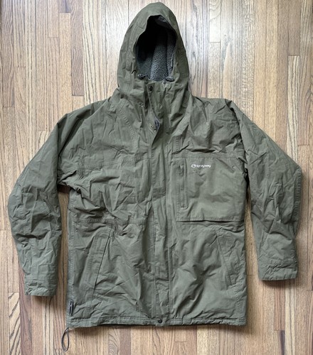 SPRAYWAY Jacket Men’s SZ L Green Waterproof Rain Coat Hydrodry Parka ...
