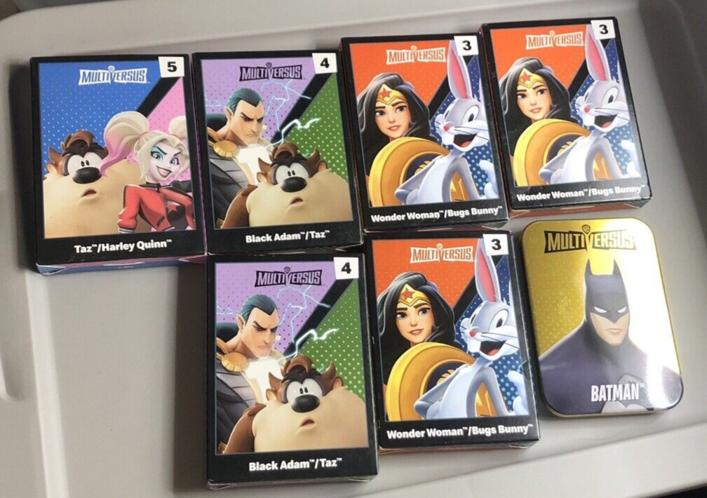 2024 McDonald's DC MULTIVERSUS Happy Meal Toys Lot of 7 One Opened ...