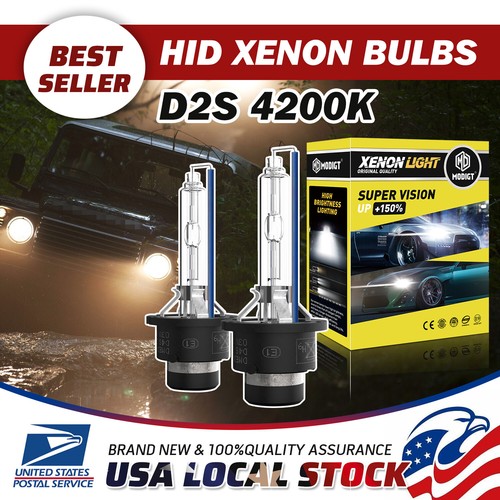 2PCS 4200K Blue D2S Low Beam Xenon HID Plugin Socket Factory Light ...