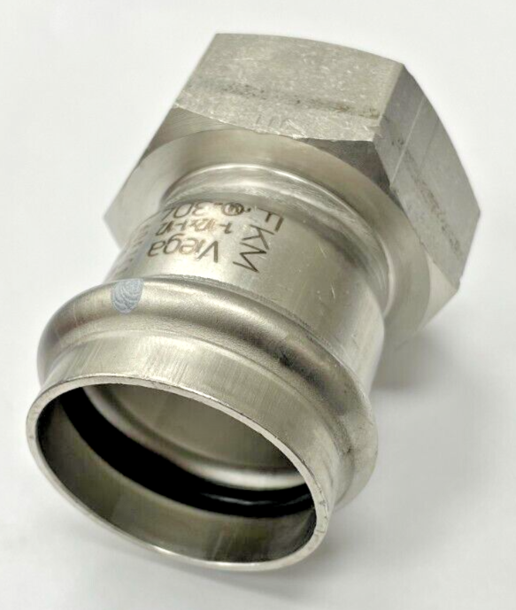 ProPress 85117 1-1/2" 304 Stainless Female Adapter w/ FKM Seal P x FNPT ...