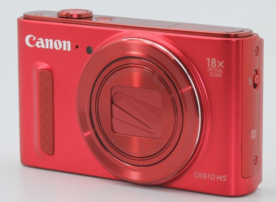 Canon Powershot SX610 HS Red Digital Camera English Language (Battery ...