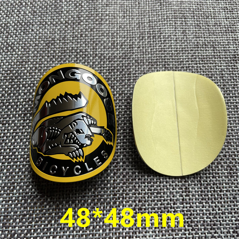 2pcs mongoose Vintage Bicycle Head Badge Tag Bike Emblem Decals ...