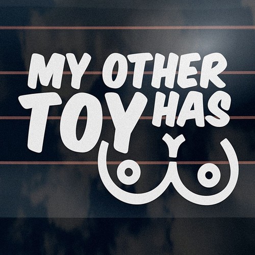 MY OTHER TOY Sticker 160mm funny rude 4x4 ute car vinyl decal | eBay ...