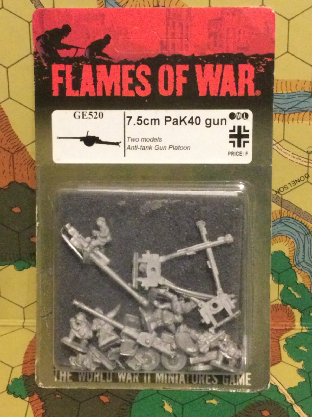 7.5 cm PaK40 Anti-Tank guns Flames of War 15mm WWII GE520 German ...