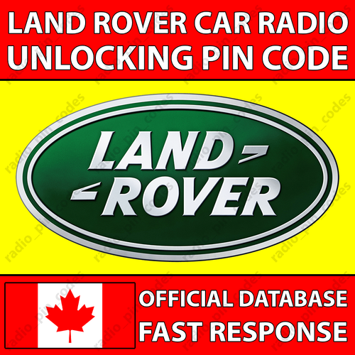 LAND ROVER RADIO PIN CODE DEFENDER DISCOVERY FREELANDER BECKER VISTEON ...