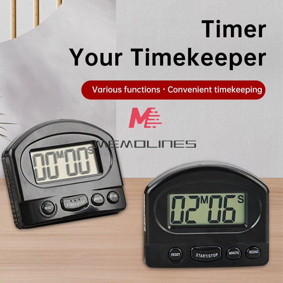 Digital Timer Reminder Timer Kitchen Study Stopwatch Fitness Electronic ...