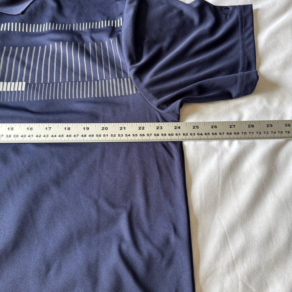 Grand Slam XL Blue Golf Polo Shirt Geometric Print Short Sleeve Mens ...