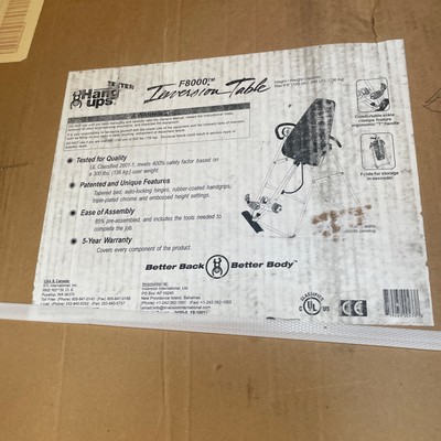 Teeter Hang Ups Inversion Table F8000 Model Exercise TOTALLY NEW IN ...