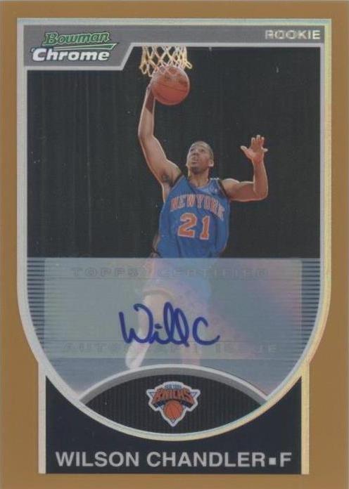 2007-08 Bowman Draft Picks & Stars - Chrome Rookie Wilson Chandler #147 ...