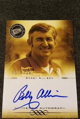 2008 PRESS PASS LEGENDS BOBBY ALLISON AUTOGRAPH BLUE #431/739 *NRMT ...