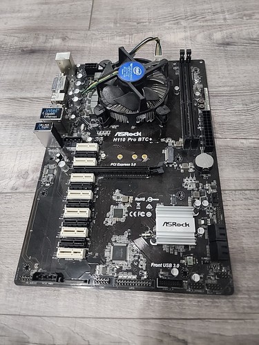 ASRock H110 Pro BTC WITH CPU And Cpu Cooler | eBay