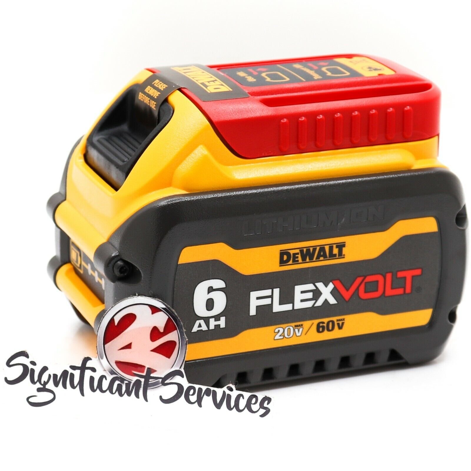 New DEWALT DCB606 20V/60V MAX FLEXVOLT 6.0 Ah Lithium Ion Battery ...