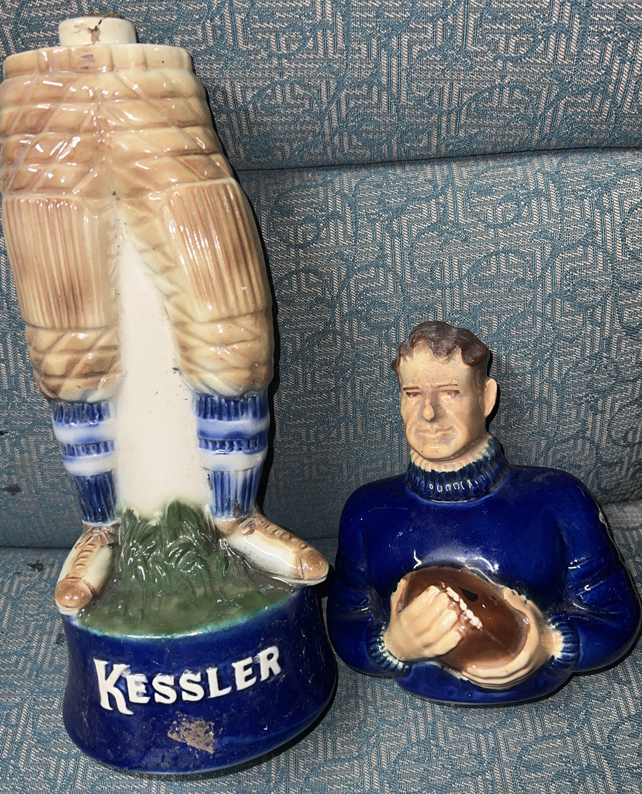 J. Kessler Co. Decanter #1 in Series "The Football Player" 1980 Limited ...