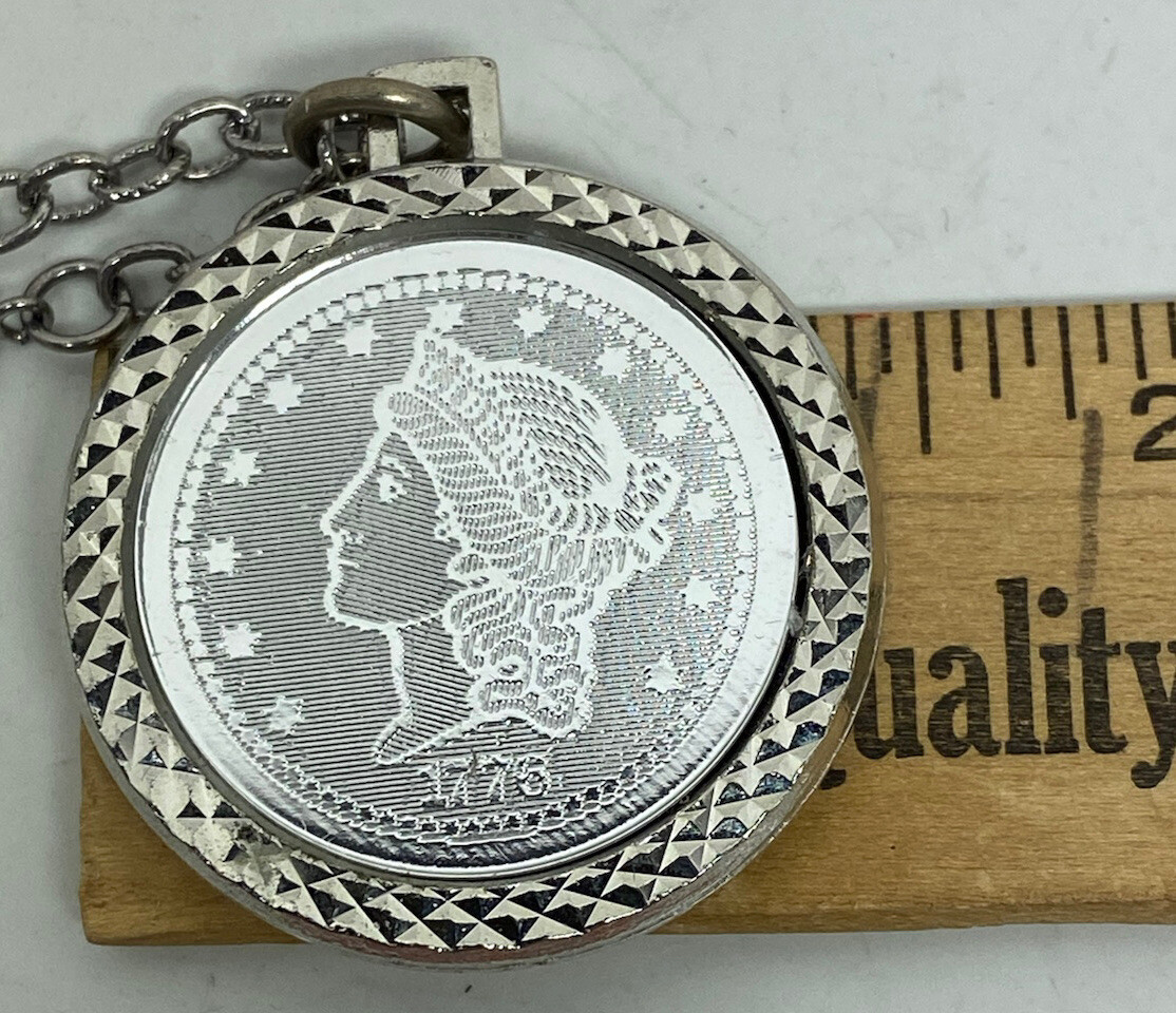 Coin Pendant / Medallion. 1776 & Twenty D. Commemorative & 24” Necklace ...