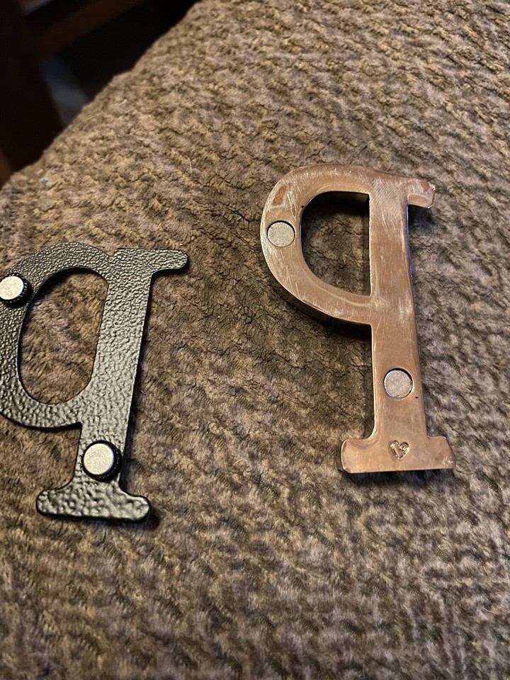 Purdue Initial P In Black And In Gold Tone Magnet Fridge Magnets | eBay