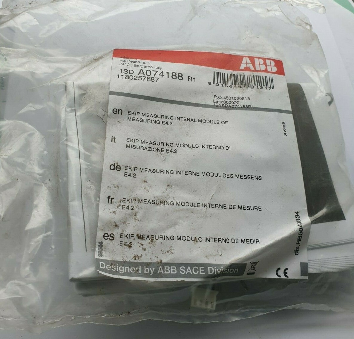 ABB 1SDA074188R1 8015644781217 EKIP MEASURING MODULE (IN22S2) | eBay