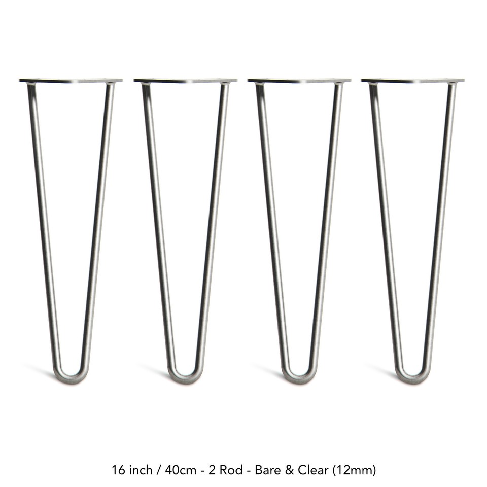 4x Premium Hairpin Table Legs + FREE Screws, Guide, AND Protector Feet ...