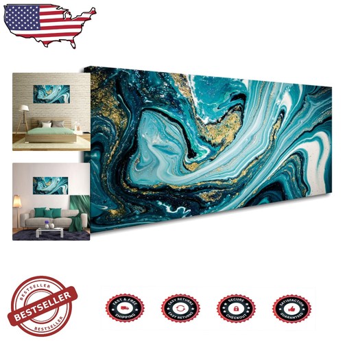 Giclee Abstract Marble Wall Art 48x24 - Perfect for Living Room or ...