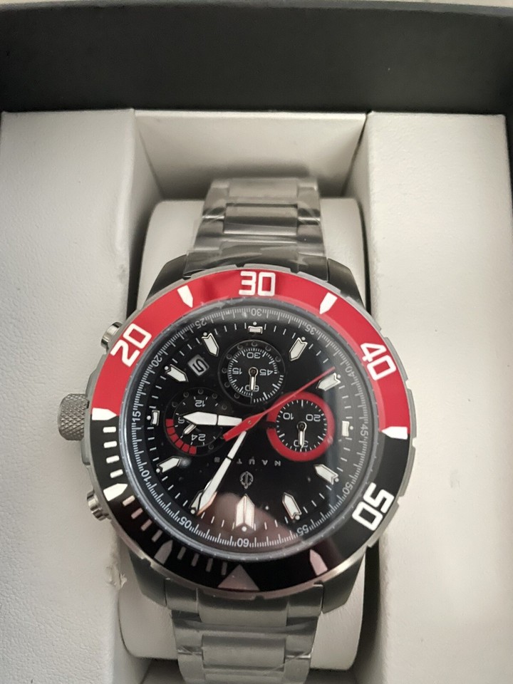 Men's Stainless Steel Nautis 500 Series Chronograph Quartz Watch | eBay