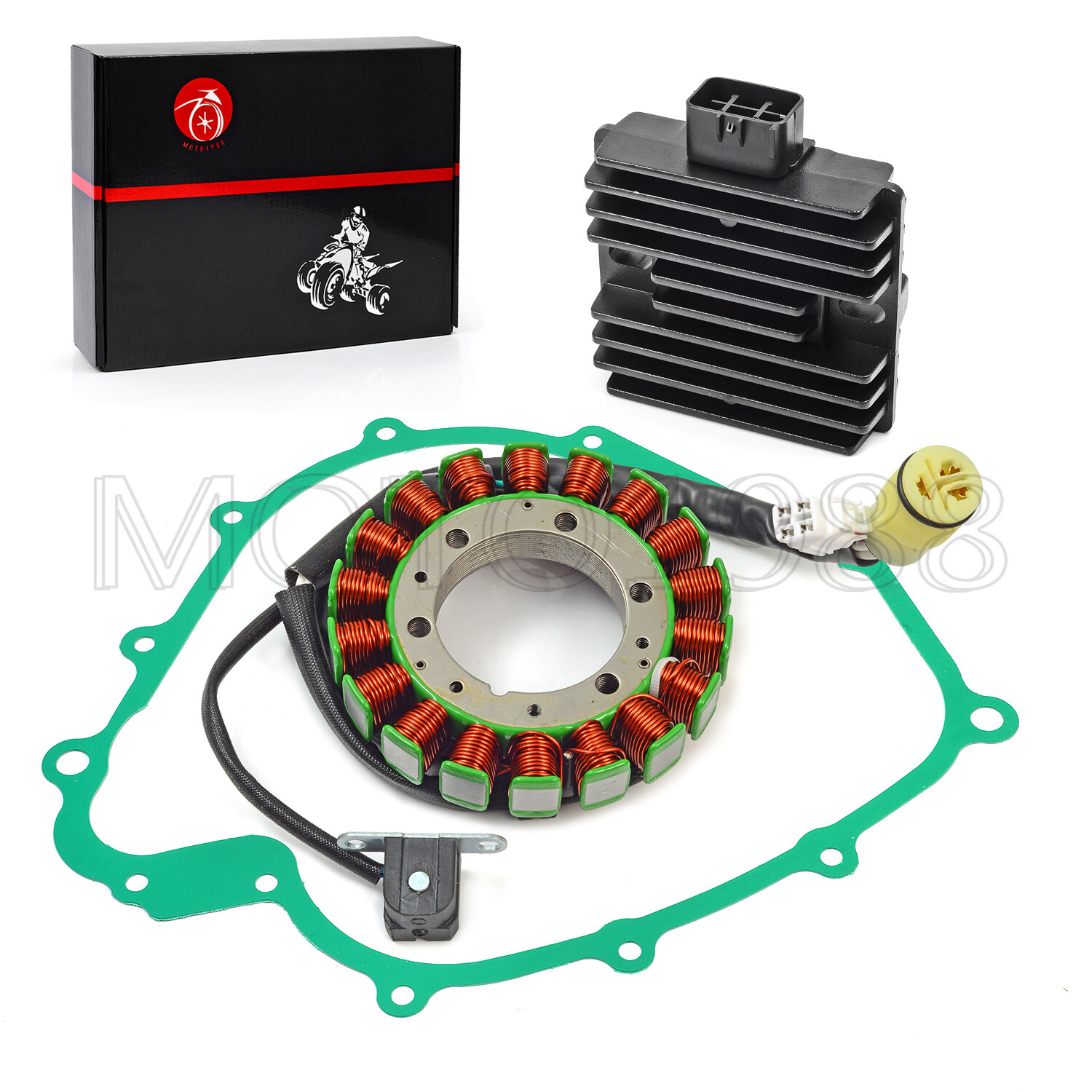 Ignition Coil & Stator Regulator Relay Kit for Yamaha Rhino 660 YXR660 ...