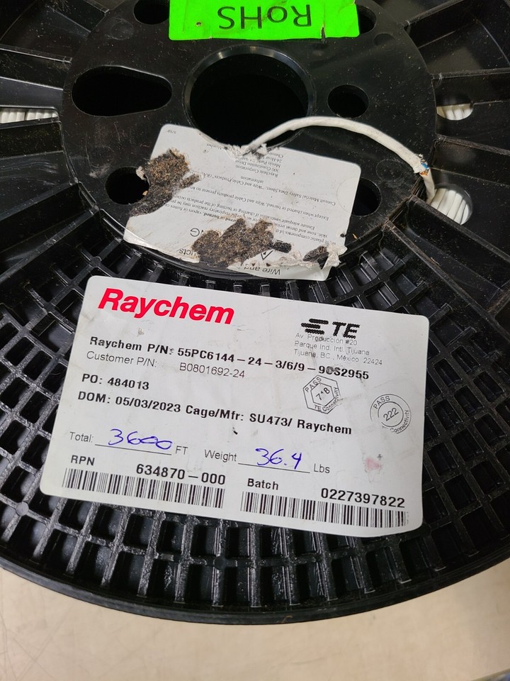 Raychem 55PC6144-22-3/6/9-9CS2955 Spec 55 wire cable 3600FT | eBay