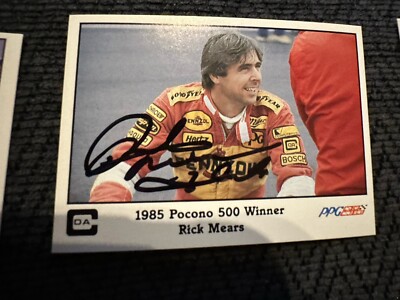 Signed Trading Card Indy 500 Car Rick Mears Autographed | eBay