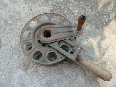 VTG RARE WWII WW2 German Cable Reel Wehrmacht Phone Hand Spool Military ...