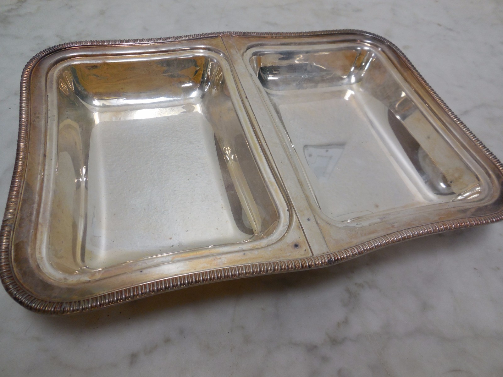 Antique Silver Plate Crescent Silverware MFG Co Hallmarked Double ...