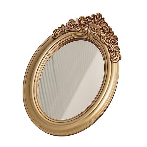 1pc Decorative Mirror Retro Mirror Photo Props Exquisite Mirror Tray ...