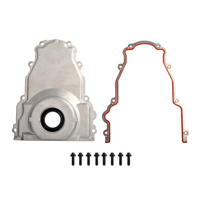 Front Timing Cover w/Crank Seal Bolts For GM Gen III LS1 LS6 4.8L 5.3L ...