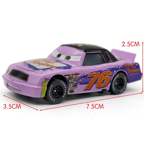 2-Car Disney Pixar Cars No.76 Vinyl Toupee Hauler Truck with Car ...