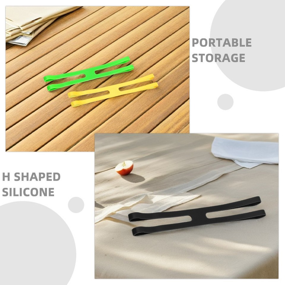 3 Pcs Silicone Rubber Bands H Shape Elastic Lunch Box Bands Reusable ...