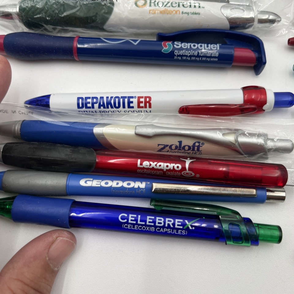 Lot 30 Metal and Plastic Pharmaceutical Drug Rep Pens Medical ...