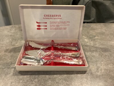 Vintage Silver Plated 3 Pcs Cheese Server Set By Godinger, Japan | eBay