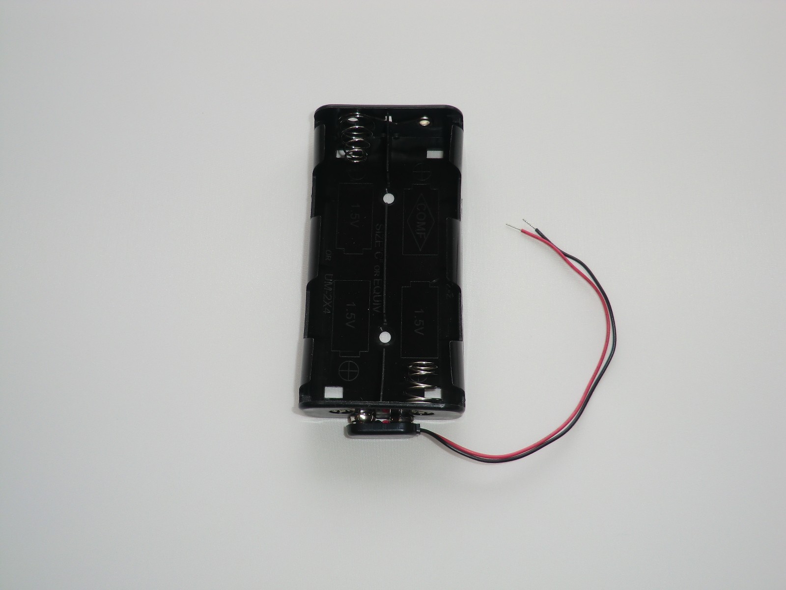 6 volt power supply (4xC). 4x C cell 6v battery holder & PP3 connector ...