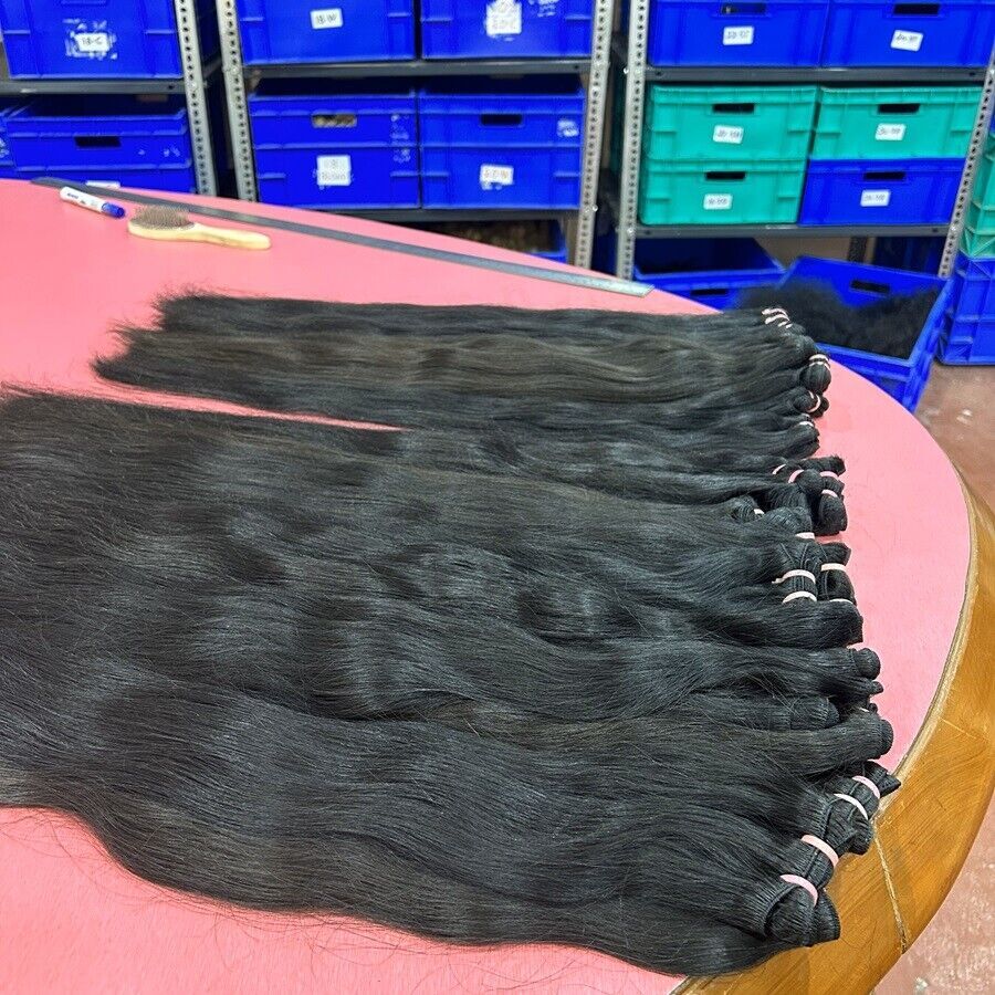 100% Virgin Indian Unprocessed Natural Human Hair 100 Gram Bundles | eBay