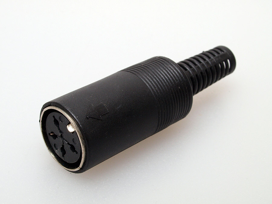 5 PCS 4 Pin DIN Female Connectors Solder Type US Seller Free Shipping ...