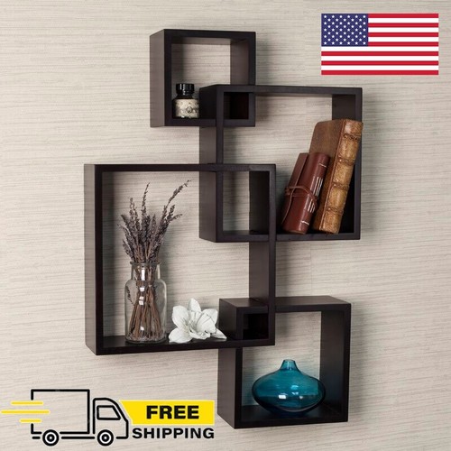 Square Accent Shelf Floating Wall Shelf: Modern Home Accent ...