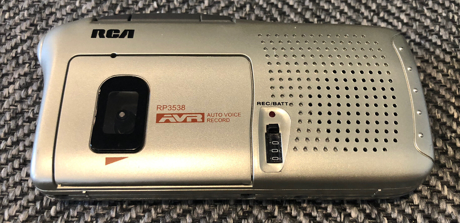 RCA Fast Playback Auto Voice Recorder AVR RP3538 Micro Cassette ...