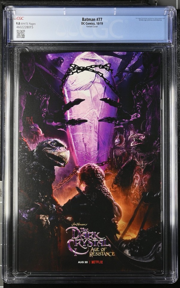 Batman 77 CGC 9.8 10/19 DC Comics Variant Cover Death of Alfred ...