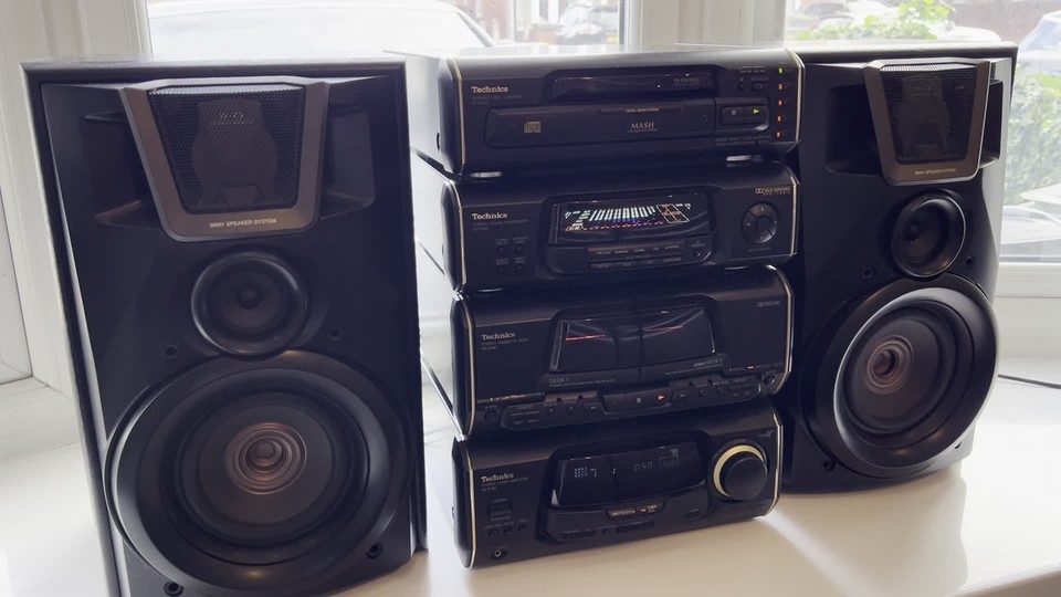 Technics SA-EH60 5 CD Mini HiFi Stack System With Original Speakers ...