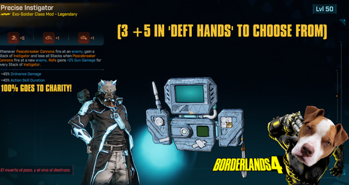 Borderlands 4 - PRECISE INSTIGATOR +5 IN DEFT HANDS - 100% CHARITY! (PC ...