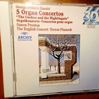 Handel-5 Organ Concertos-Simon Preston, Pinnock, EnglishConcertcmplt ...